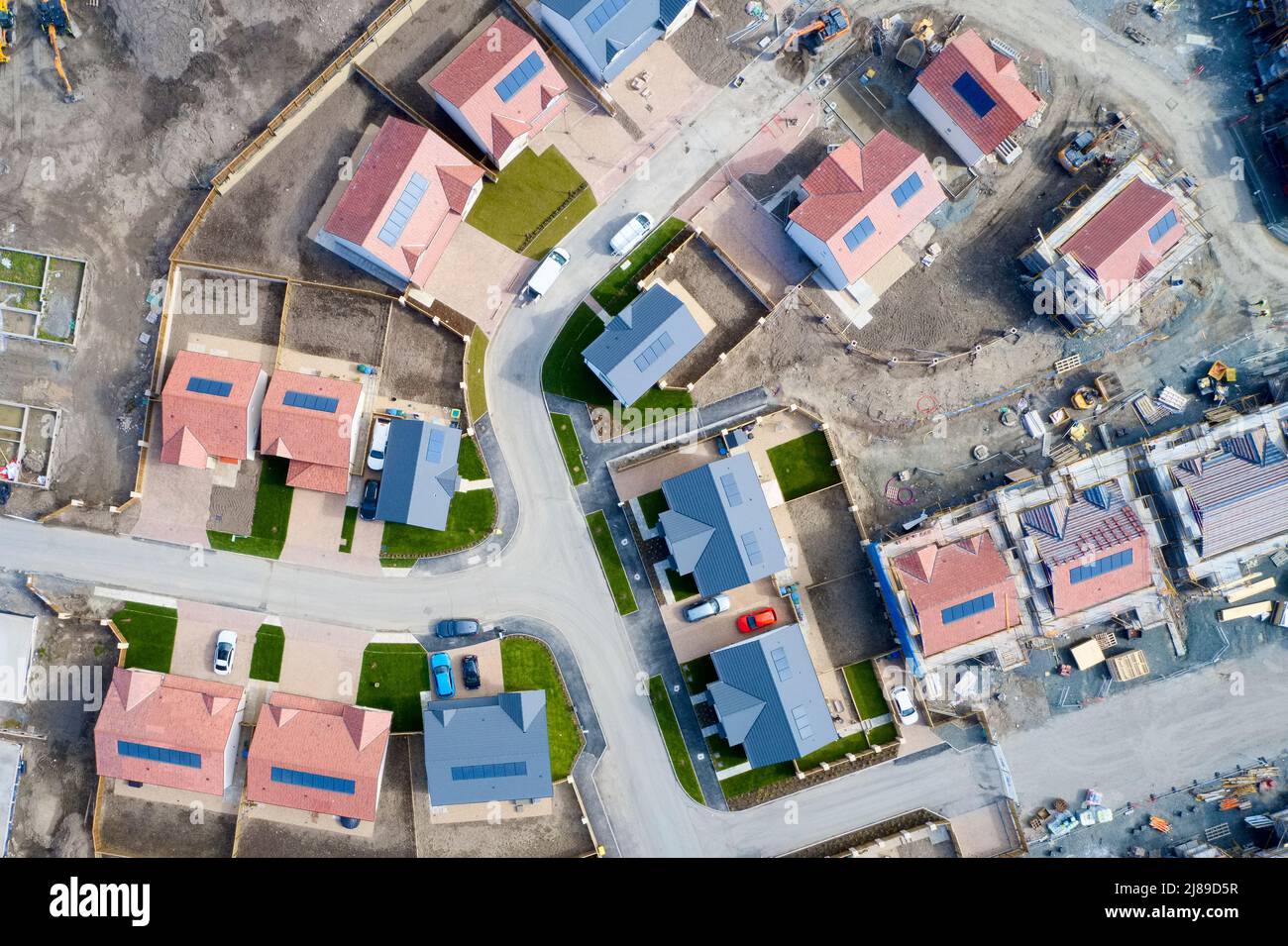 New housing development building houses for increased demand in rural ...