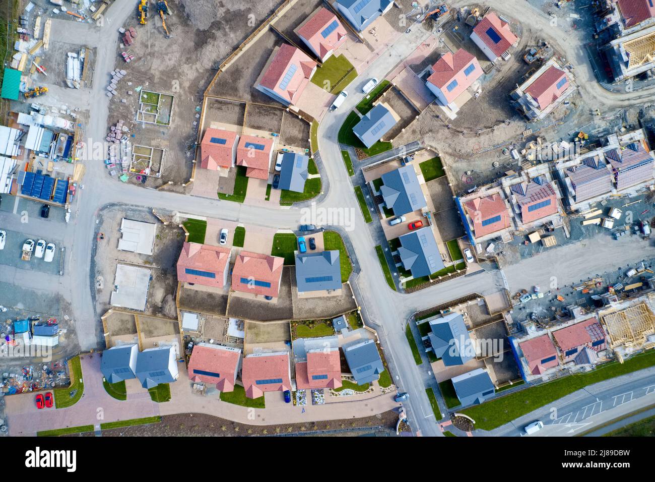 New housing development building houses for increased demand in rural ...