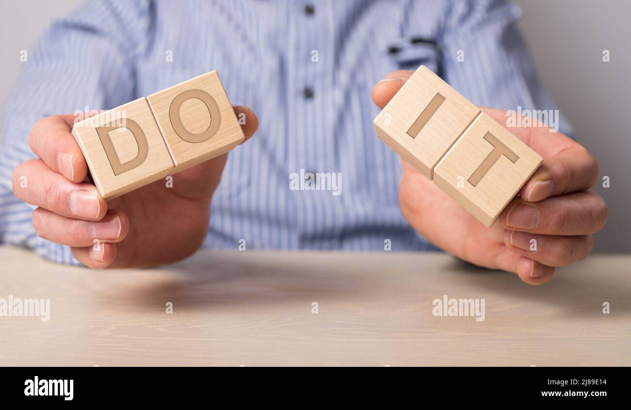 Do it phrase, quote. Call to action, motivation. High quality photo ...