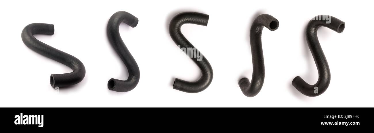 automotive hoses, s shaped fluid carrying engine hoses made of ...