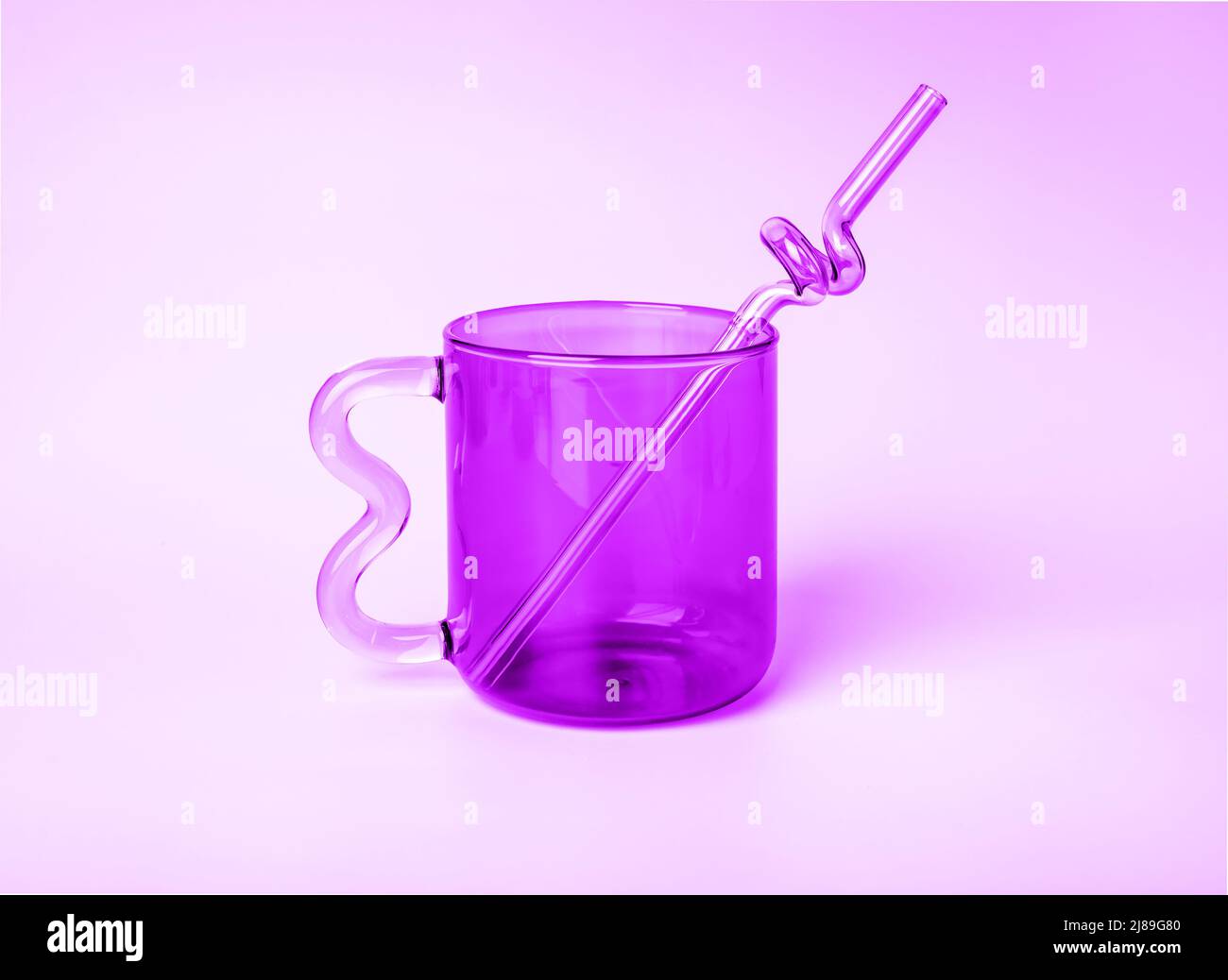 Summer glass cup design with twisted straw. High quality photo Stock ...