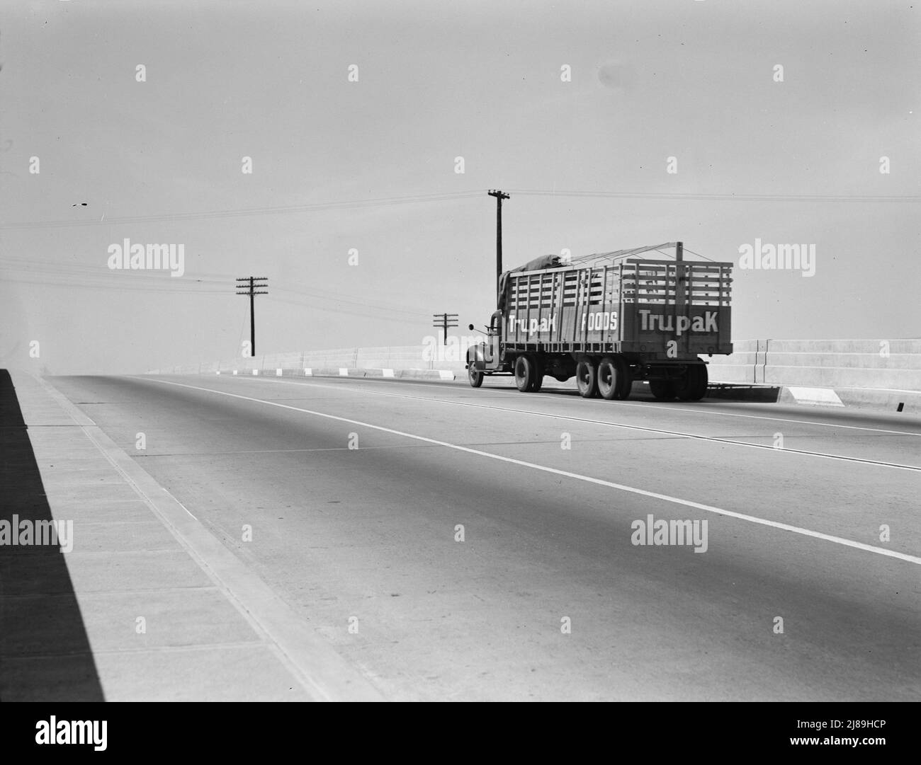 Overpass on highway Black and White Stock Photos & Images - Alamy