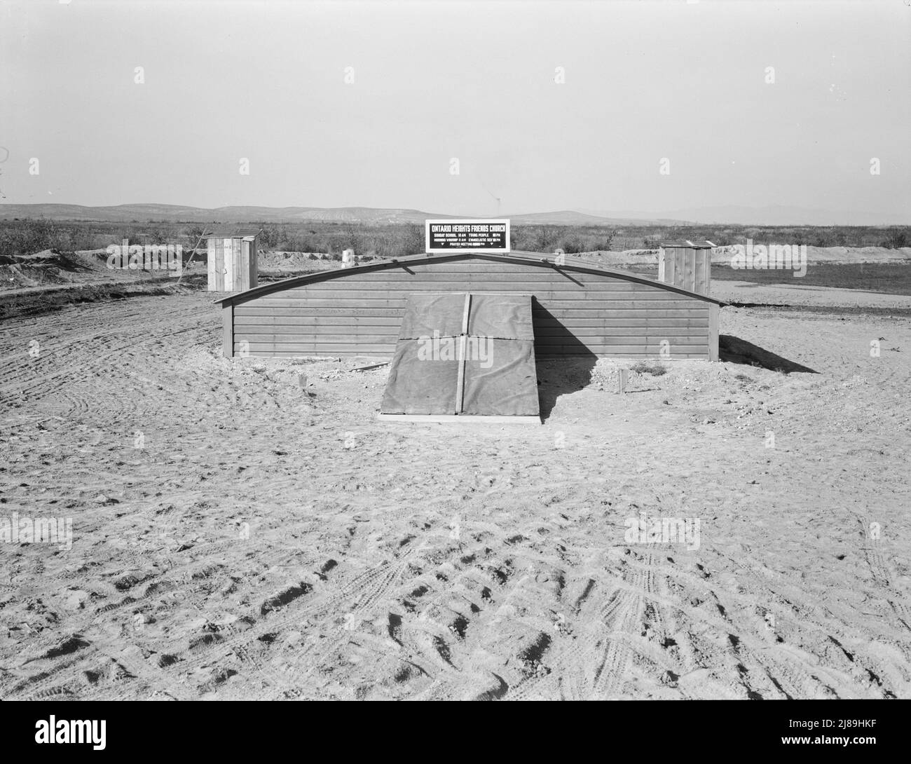 Friends basement church built May, 1939. Dead Ox Flat, Malheur County ...