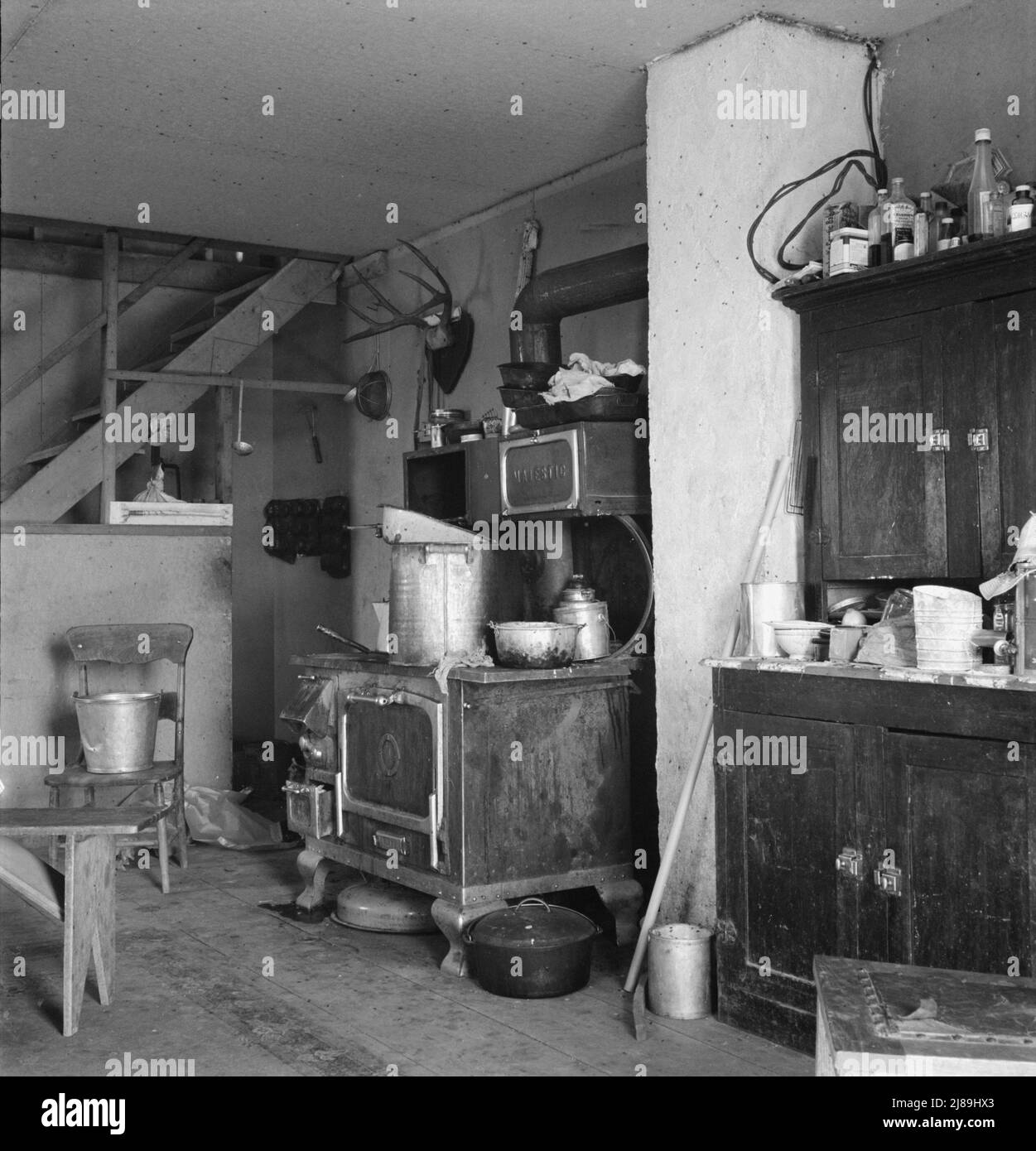 Stairs home corner Black and White Stock Photos & Images - Alamy