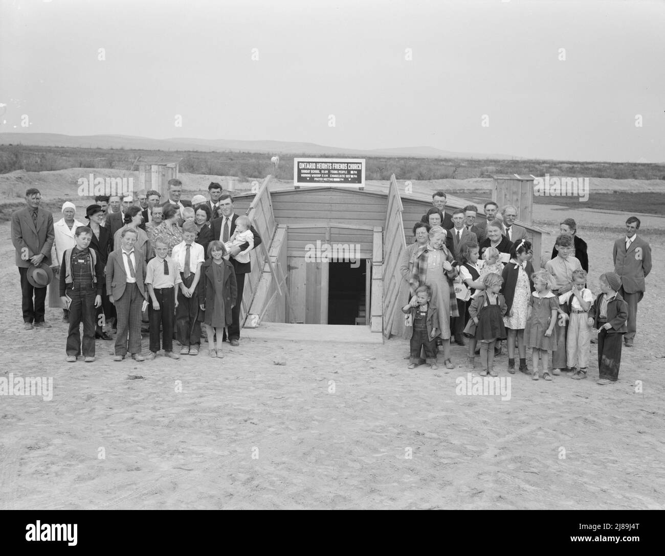 Friends church (Quaker), Dead Ox Flat, Malheur County, Oregon. The ...