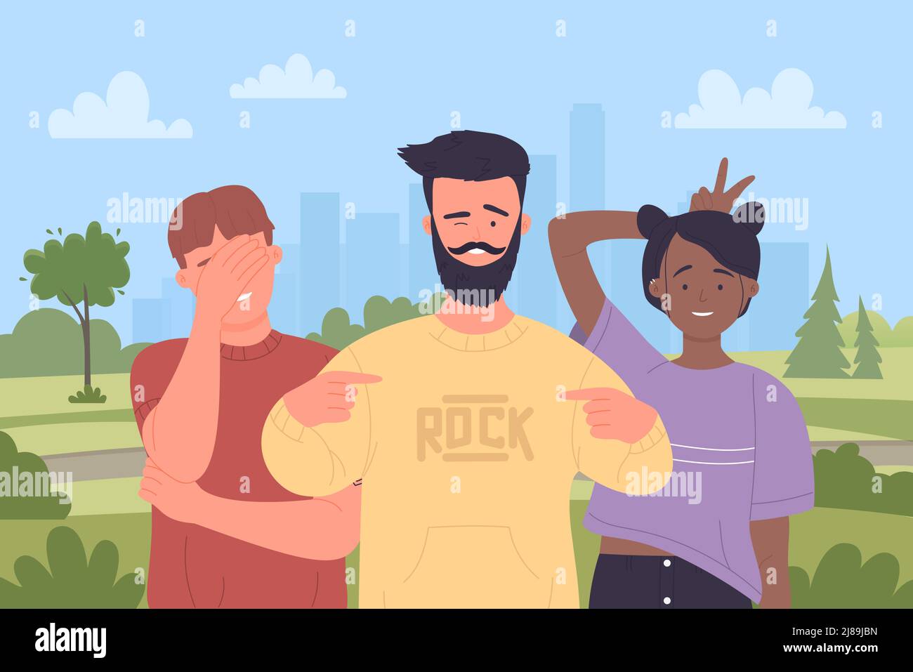 Three Best Friends Cartoon