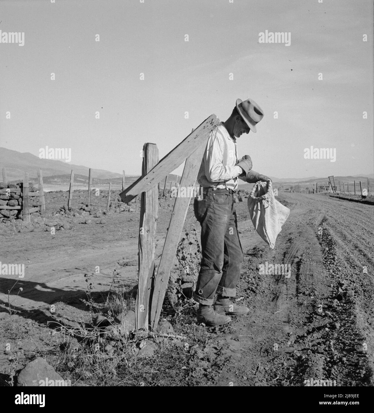 Mail collecting Black and White Stock Photos & Images - Alamy