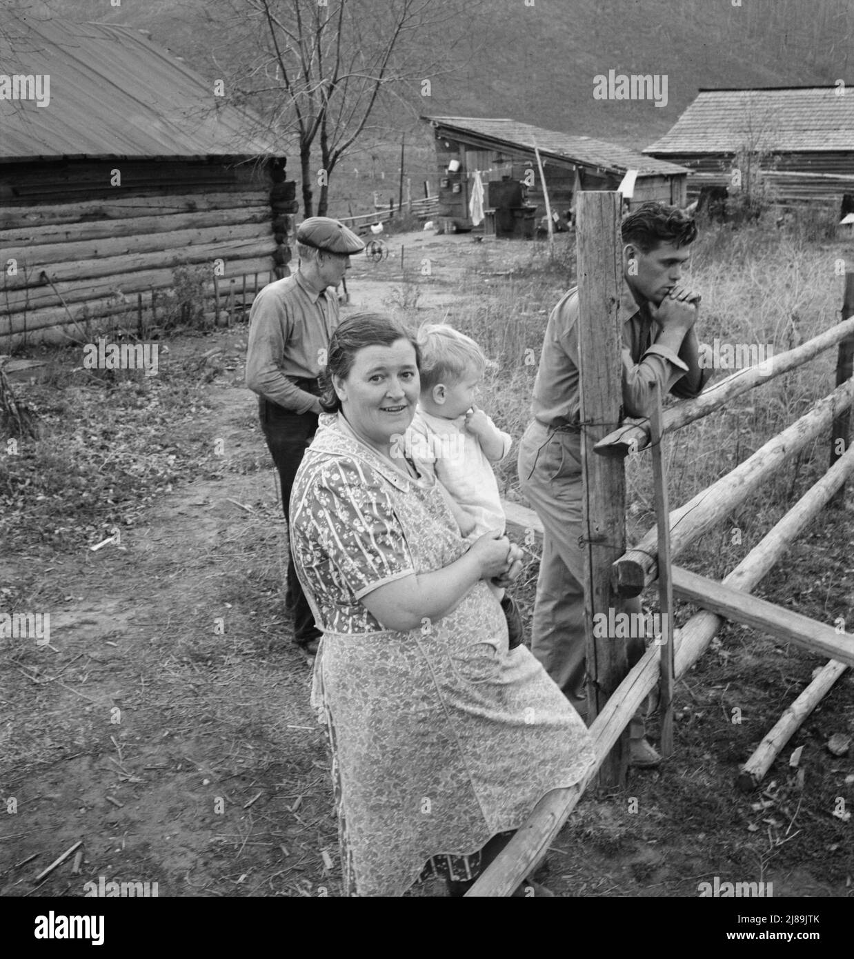 Farm family in the cut-over land. Priest River Valley, Bonner County ...
