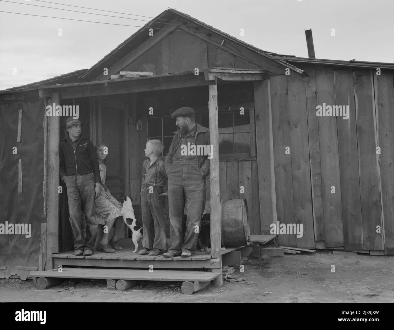 Stump farm family and their present home. Boundary County, Idaho Stock ...