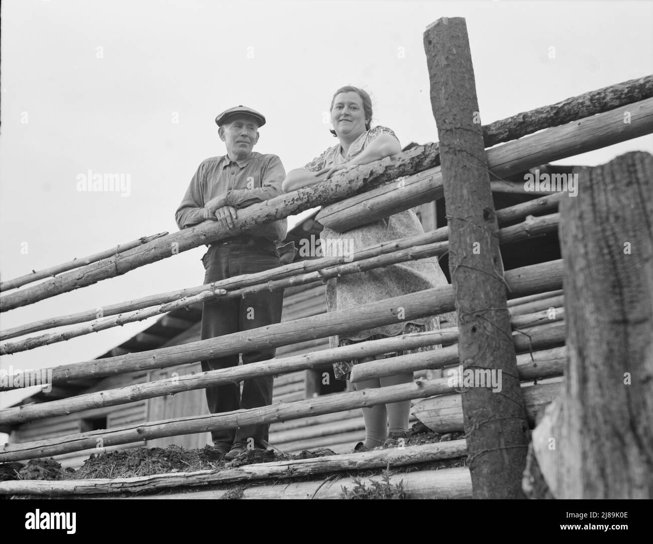 Stump rancher and wife. They and their seven children are making a new ...