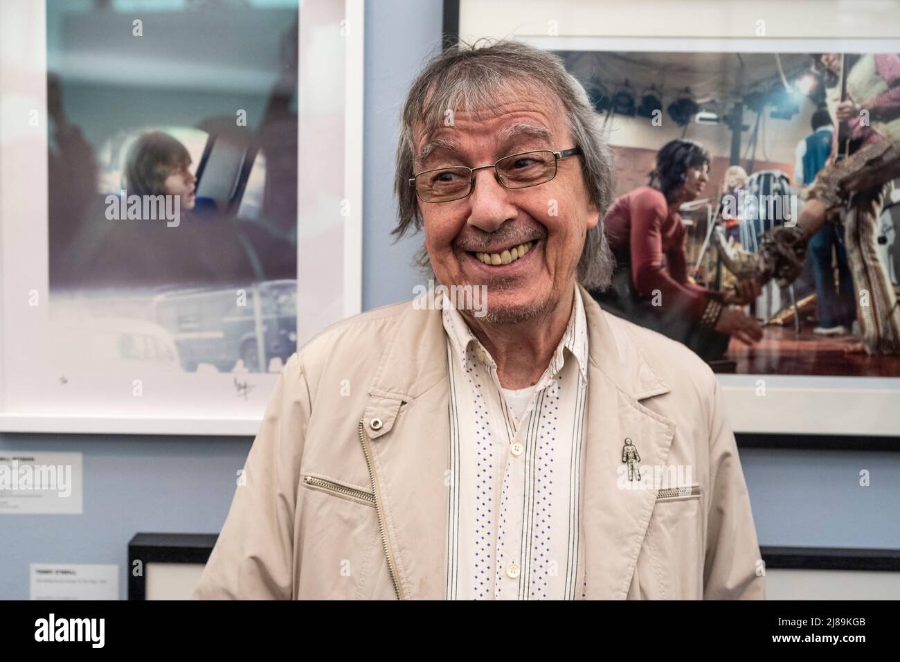 London, UK. 14 May 2022. Former Rolling Stones bassist Bill Wyman at ...