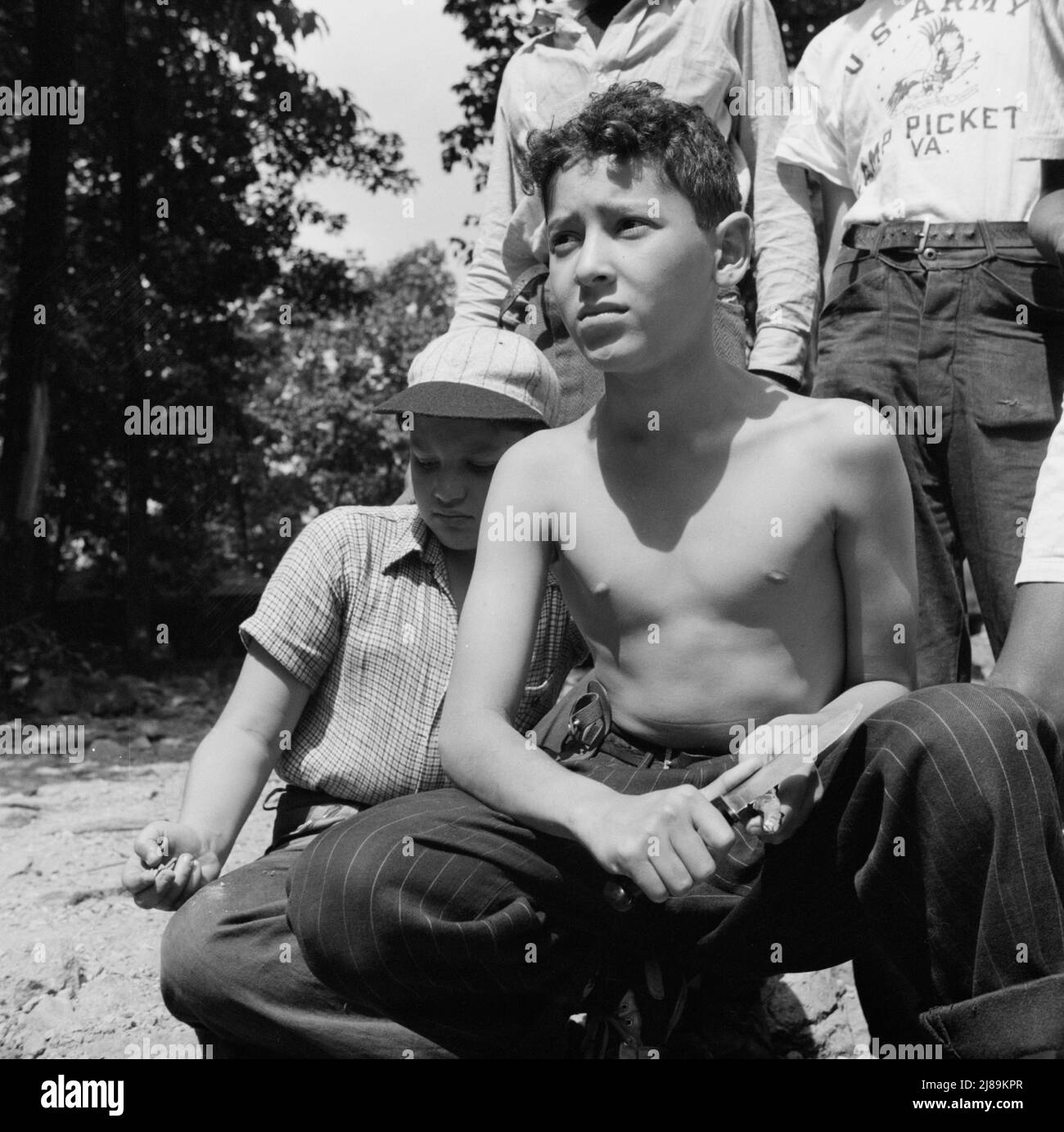 Southfields, New York. Interracial activities at camp Nathan Hale ...