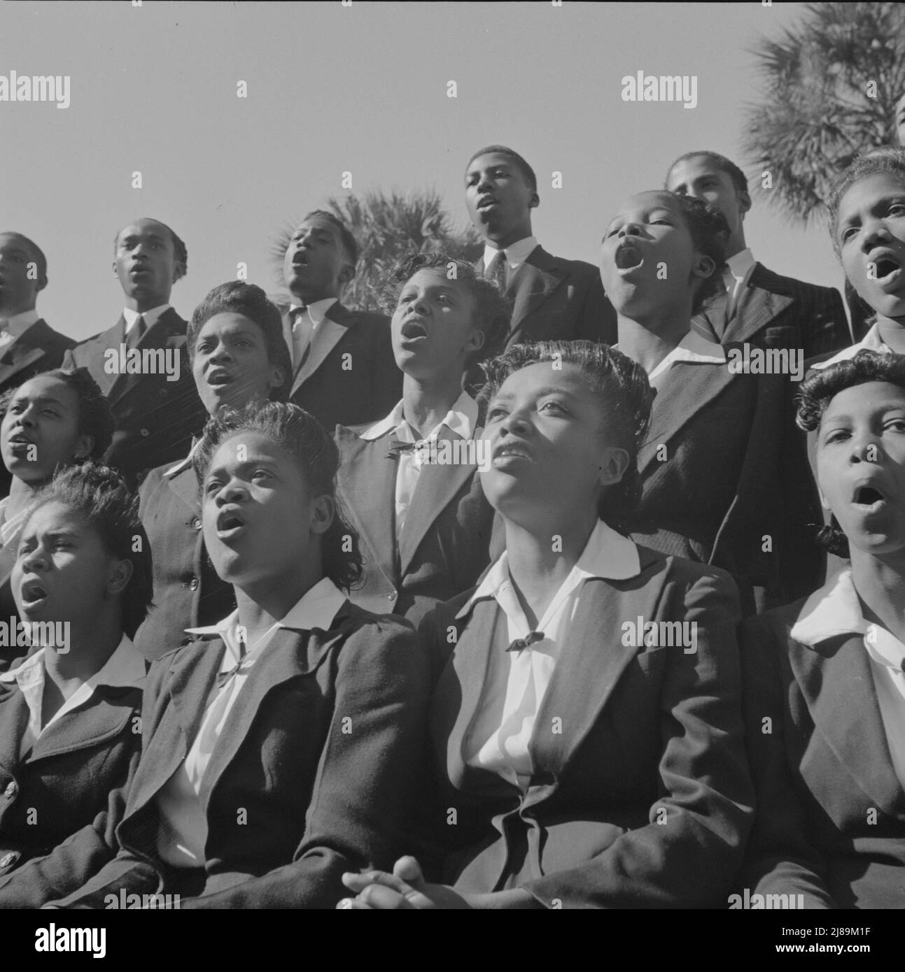 Daytona Beach, Florida. Bethune-Cookman College. Student chior singing ...