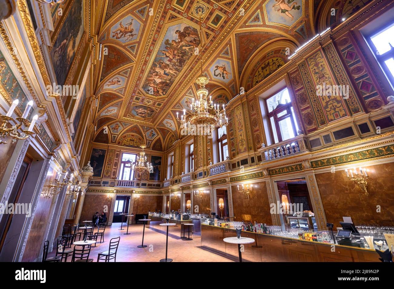 Budapest, Hungary. Interior of the Hungarian Royal State Opera House ...