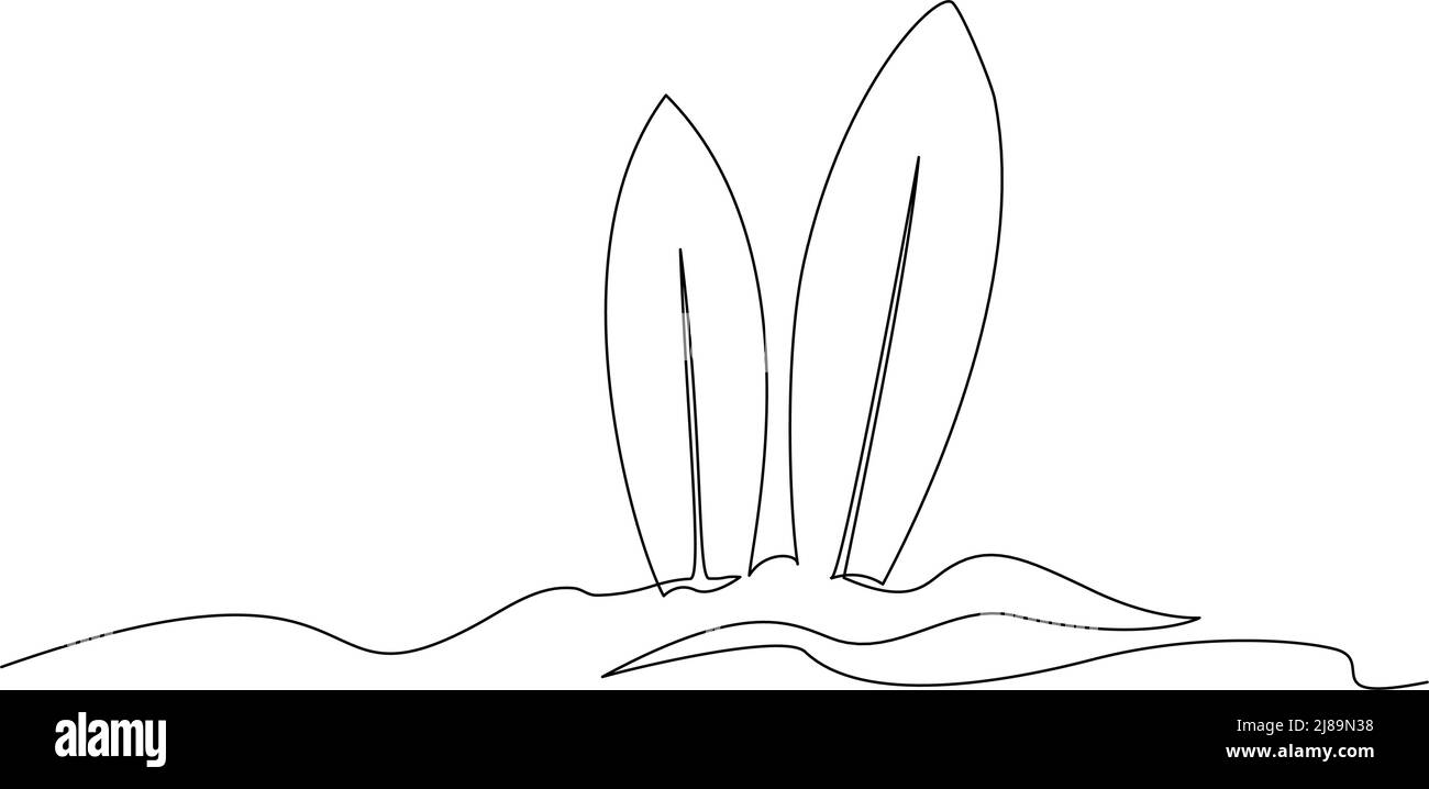 Surfboard Outline Drawing