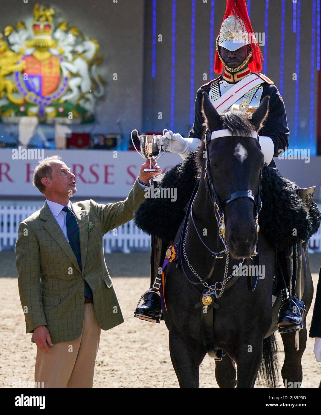 The Earl of Wessex presents the Best Turned out Trooper award at the ...