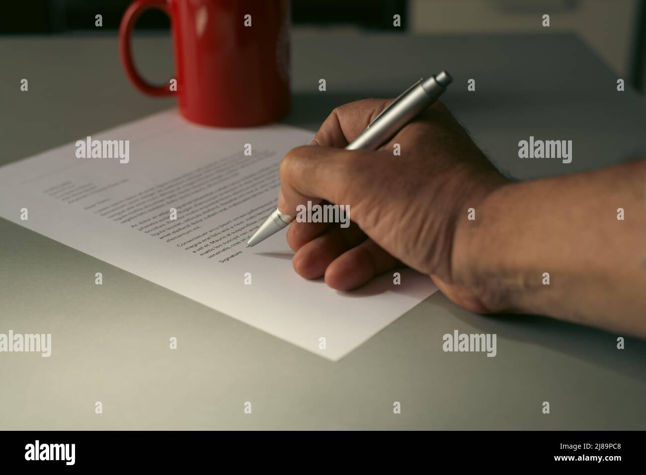 Form filling hi-res stock photography and images - Alamy