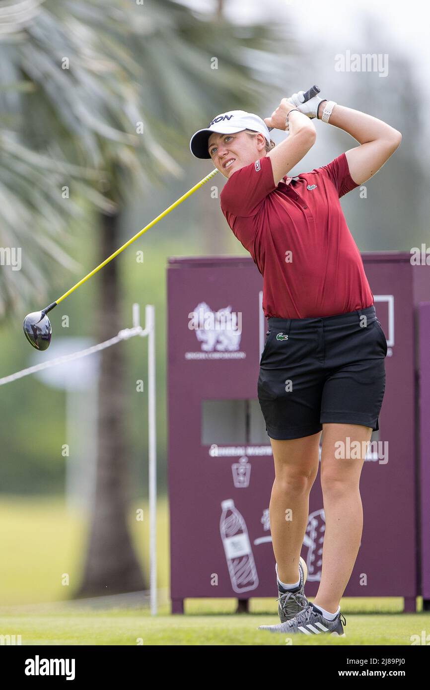 BANG KAPONG THAILAND - May 12: Emma Grechi of France tees off on the ...