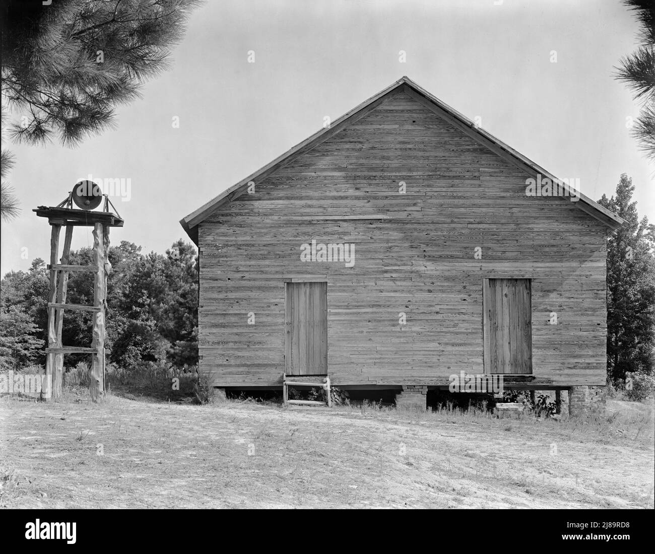 Schoolhouse, Alabama. [Note bell tower] Stock Photo - Alamy
