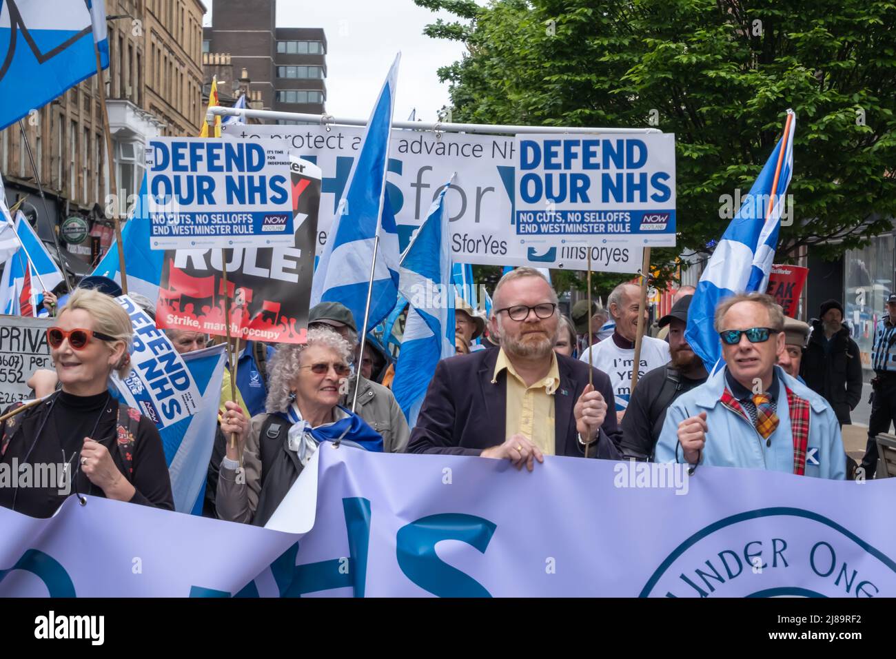 Glasgow, Scotland, UK. 14th May, 2022. Martyn Day (2nd right) SNP MP ...