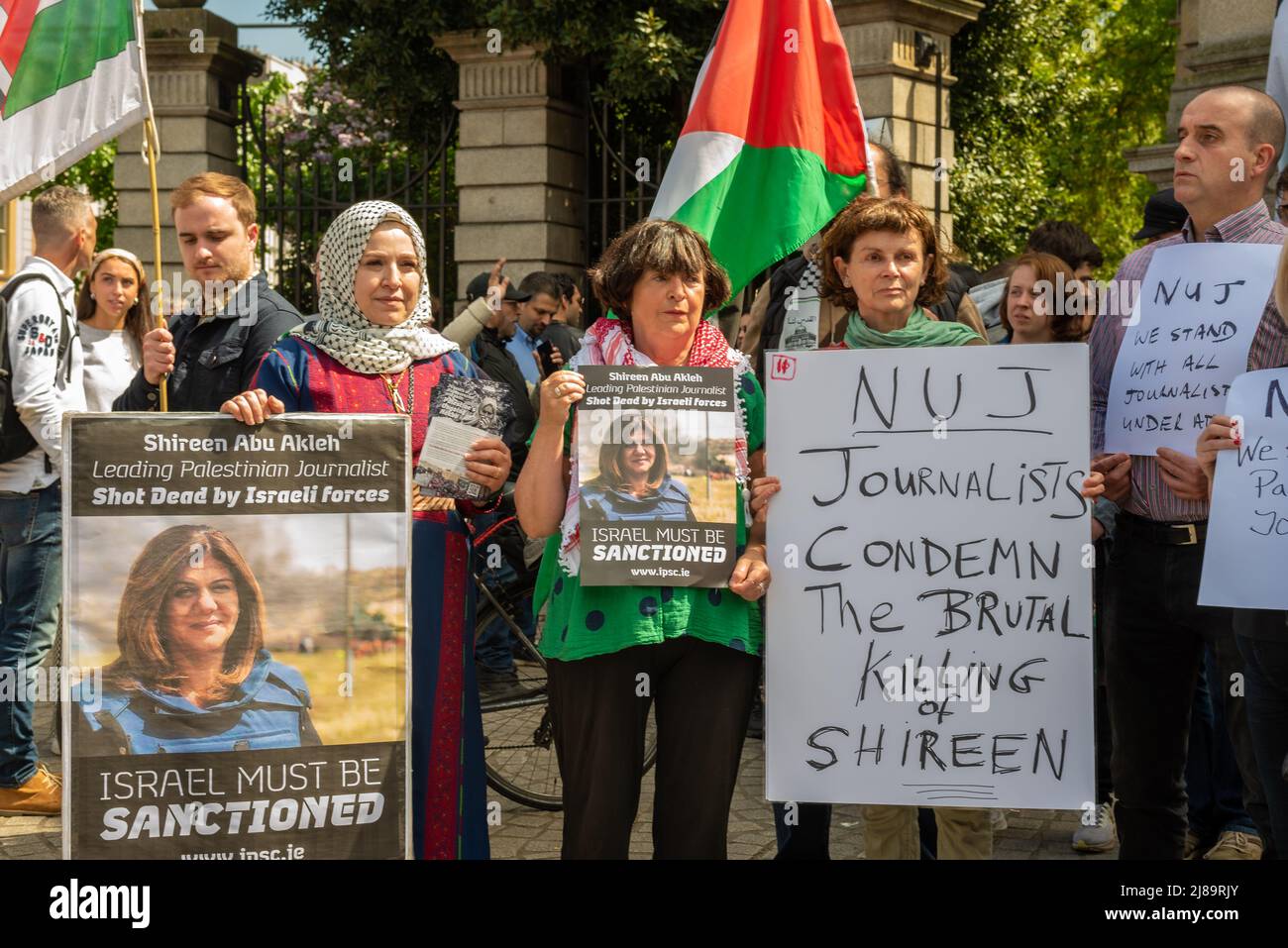 Dublin, Ireland. 14th May, 2022. NUJ Palestinians journalist Shireen ...