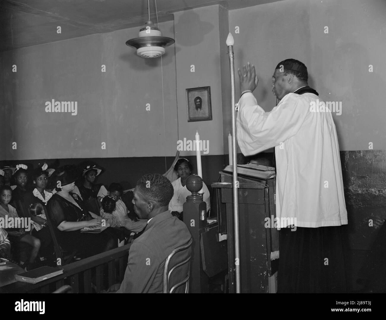 Female priest preaching Black and White Stock Photos & Images - Alamy