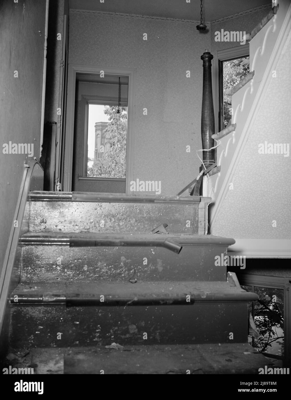 Washington, D.C. Interior of wrecked houses on Independence Avenue ...