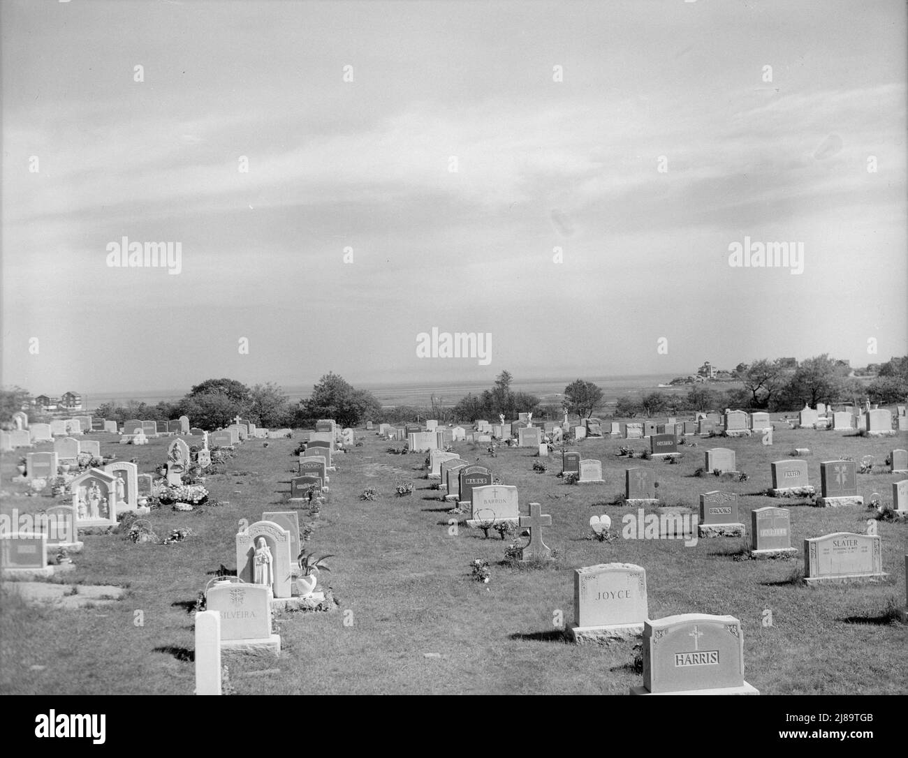 Gloucester, Massachusetts. A graveyard at Gloucester which holds the ...
