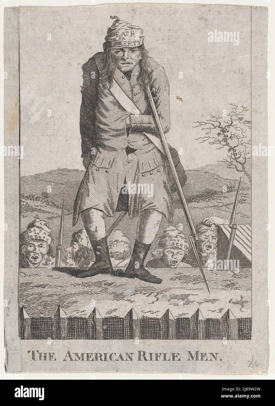 The American Rifle Men, 1776 Stock Photo - Alamy