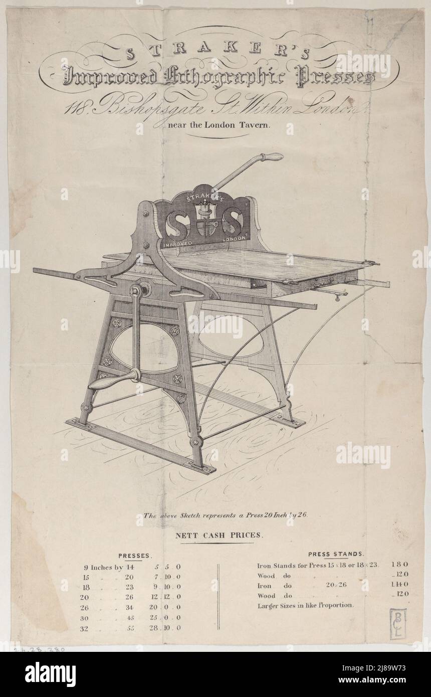 Improved lithographic press hi-res stock photography and images - Alamy
