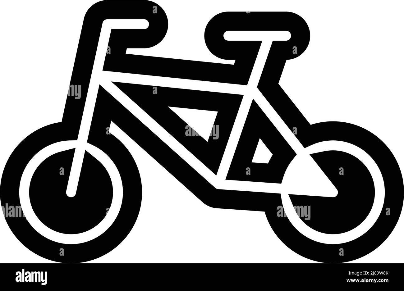 Bicycle icon. Vector related to means of transportation. Editable ...
