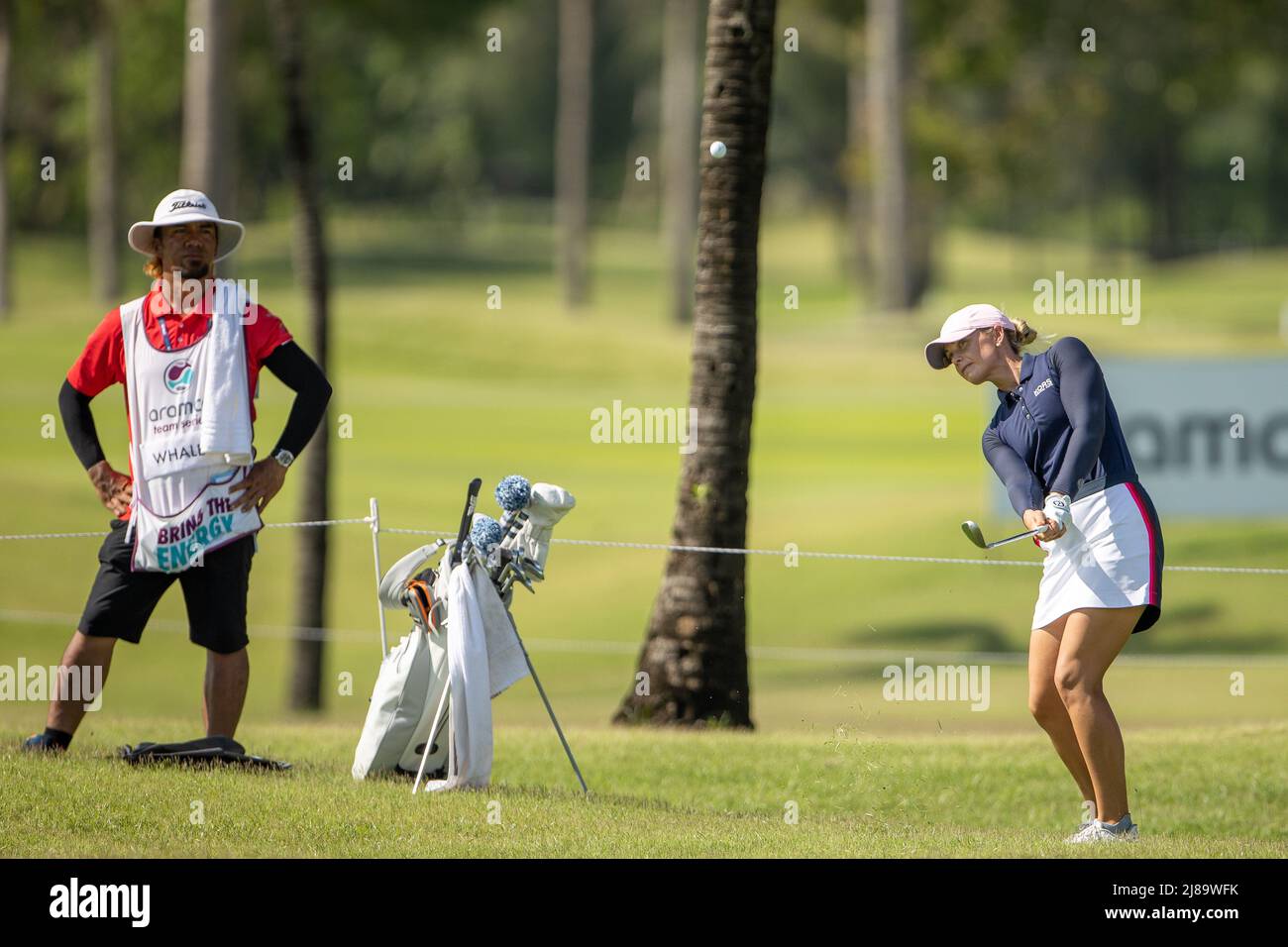 BANG KAPONG THAILAND - May 14: Kelly Whaley of United States plays a ...