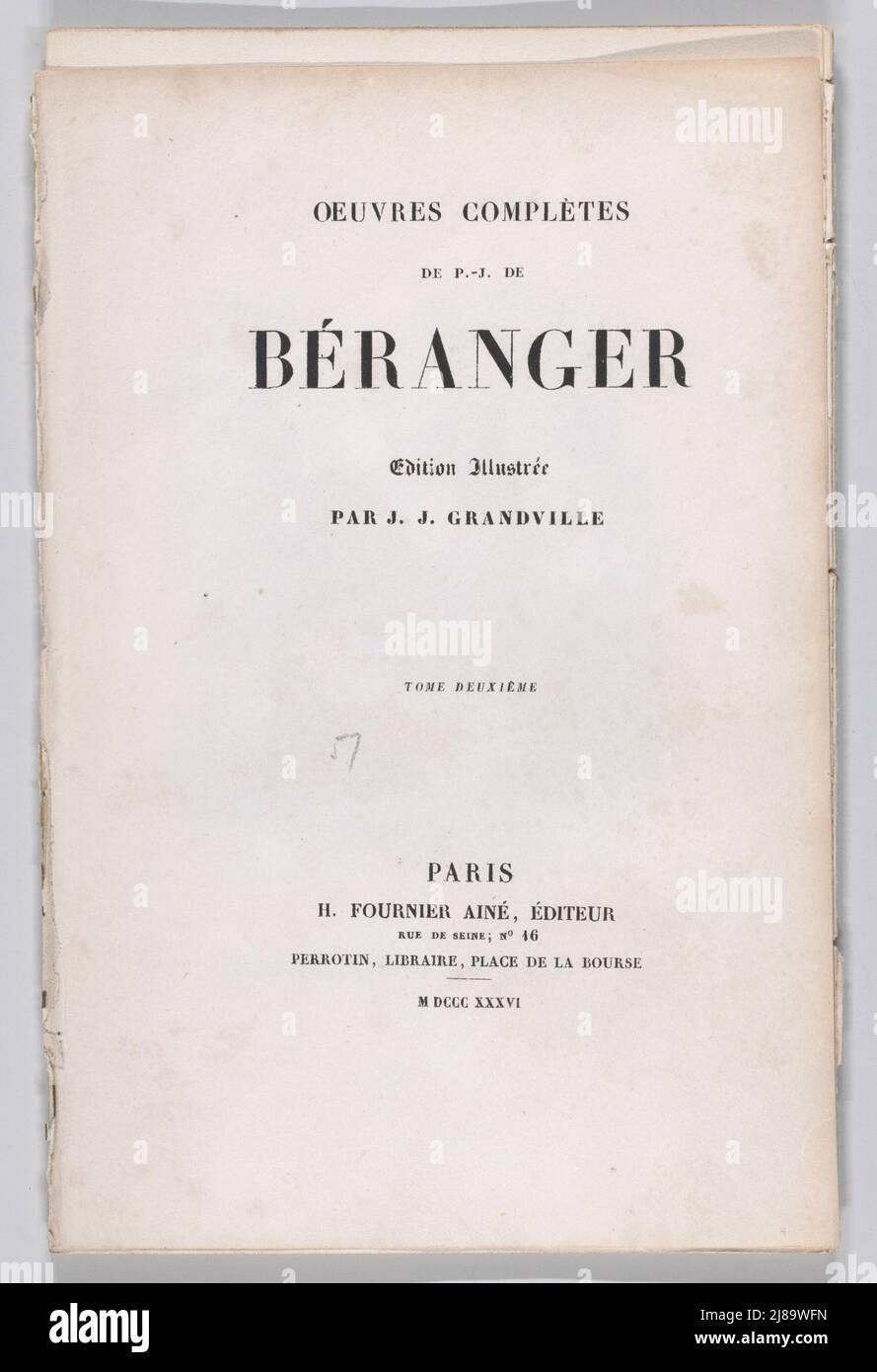 The complete works of beranger hi-res stock photography and images - Alamy