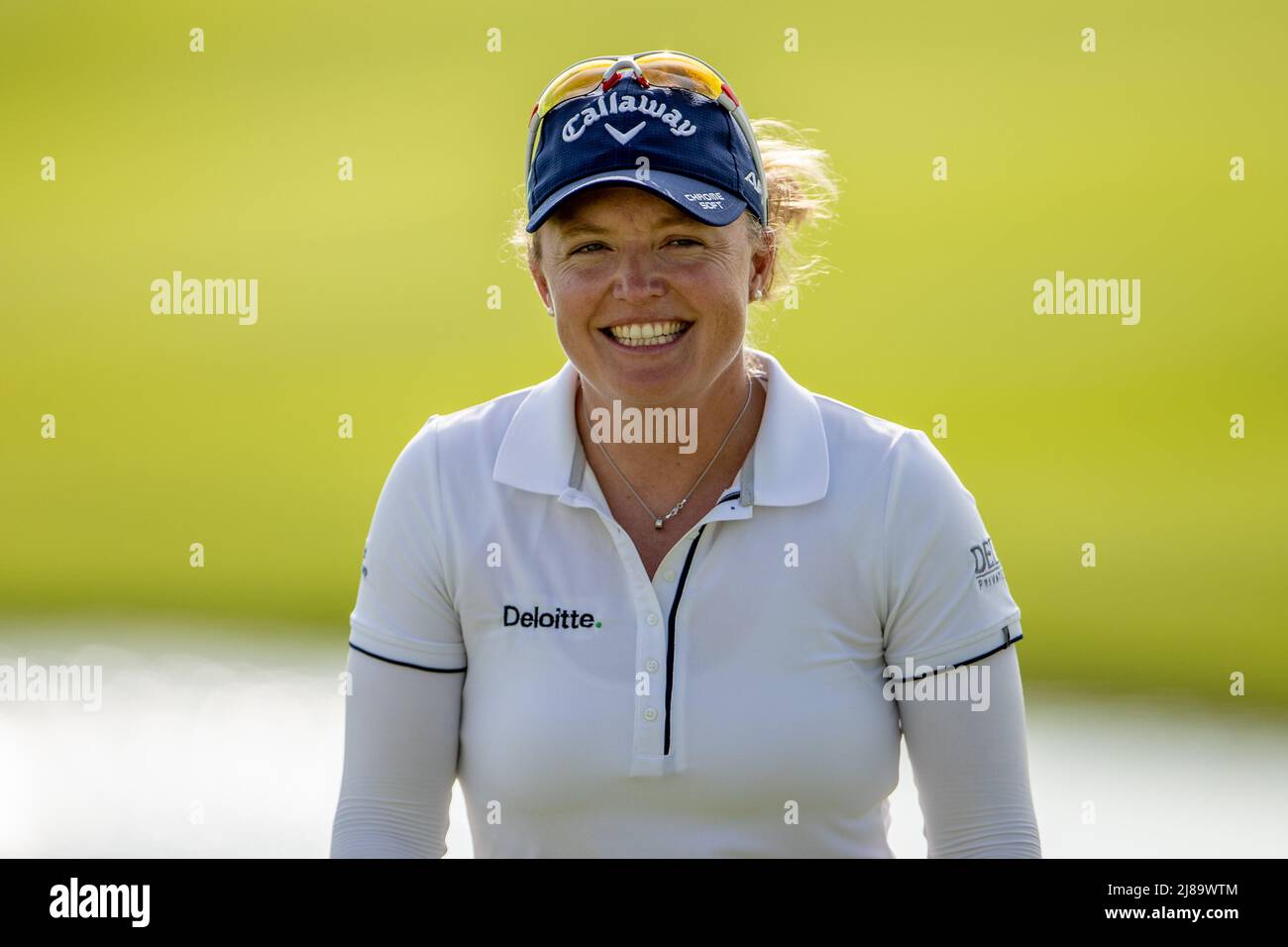 BANG KAPONG THAILAND - May 14: Manon De Roey of Belgium smiles while ...