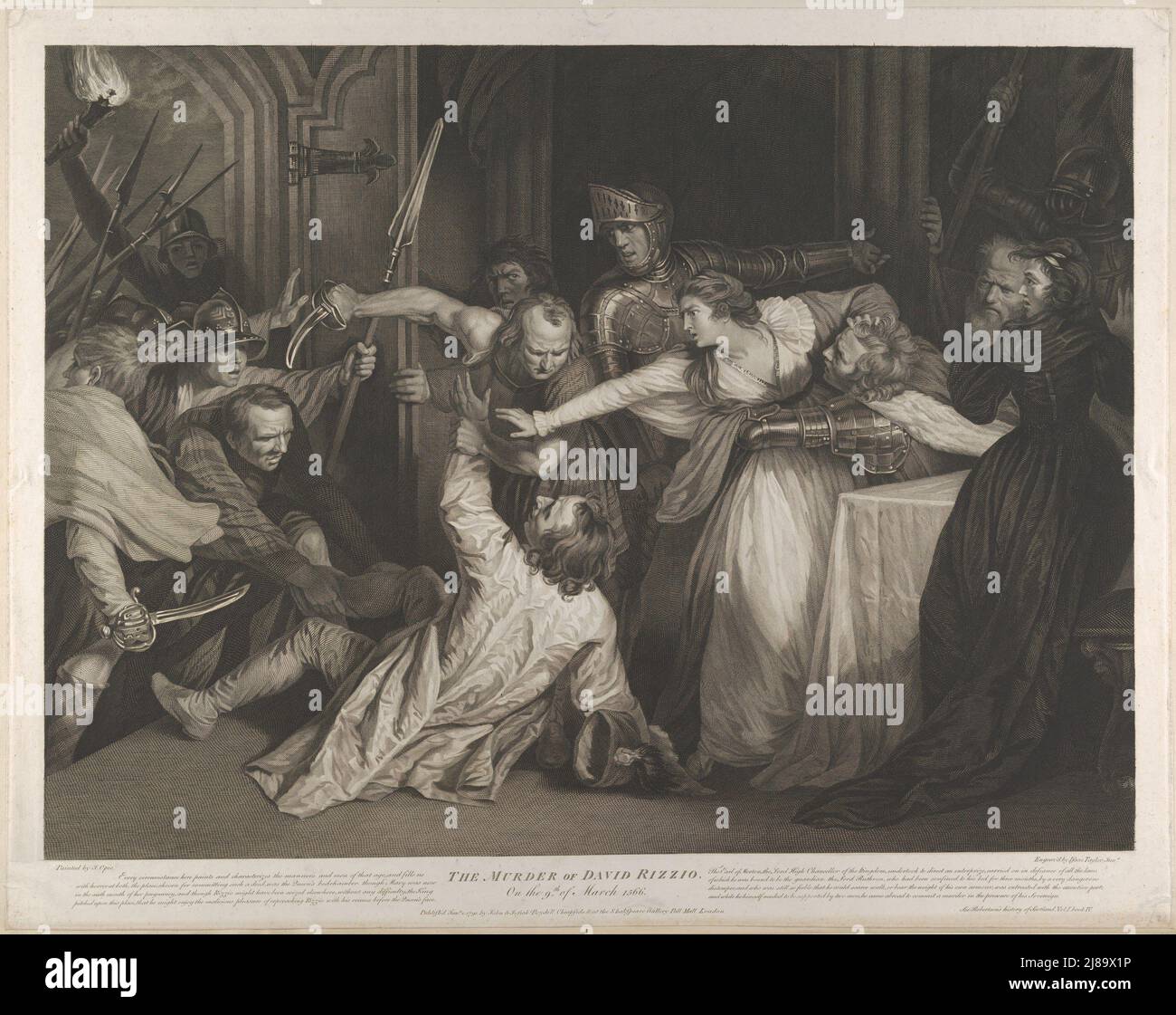 John opie the murder of rizzio hi-res stock photography and images - Alamy