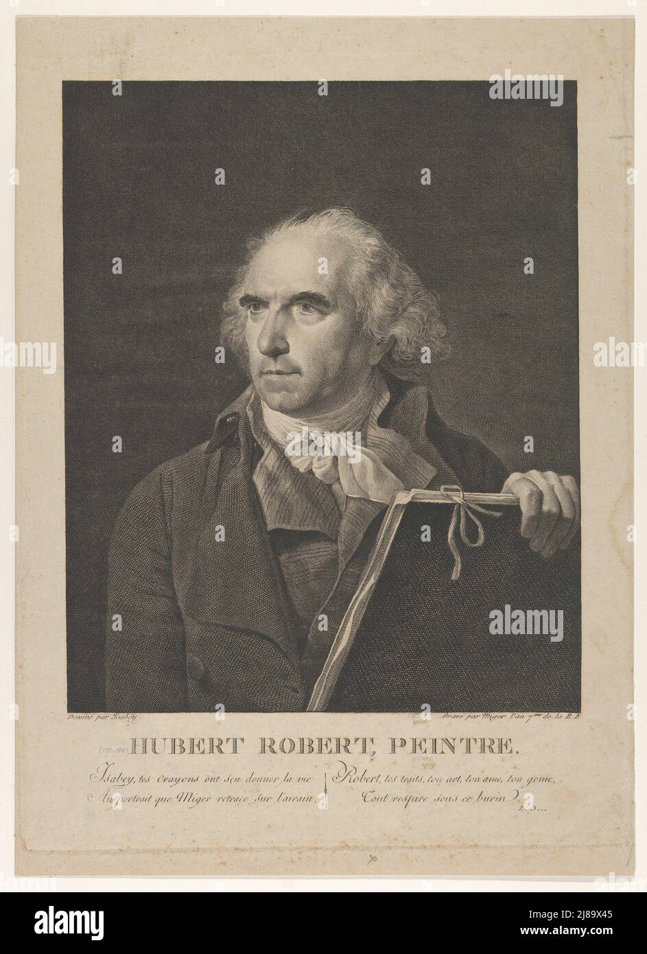 Portrait of French Painter Hubert Robert, 1798-99 Stock Photo - Alamy