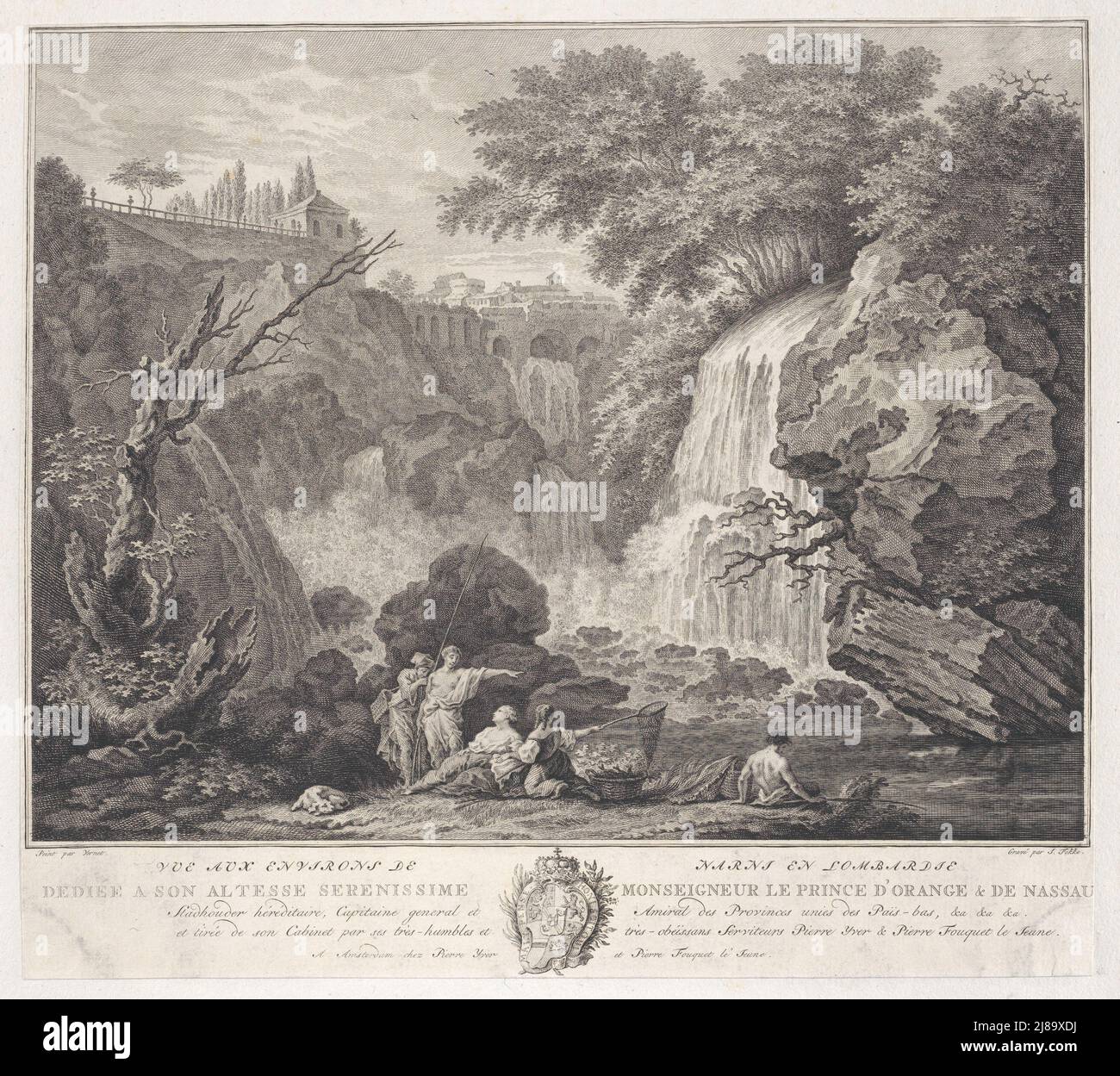 View of the Surroundings of Narni in Lombardy, 1770 Stock Photo - Alamy