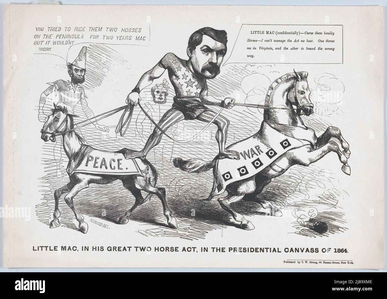 George mcclellan cartoon hi-res stock photography and images - Alamy