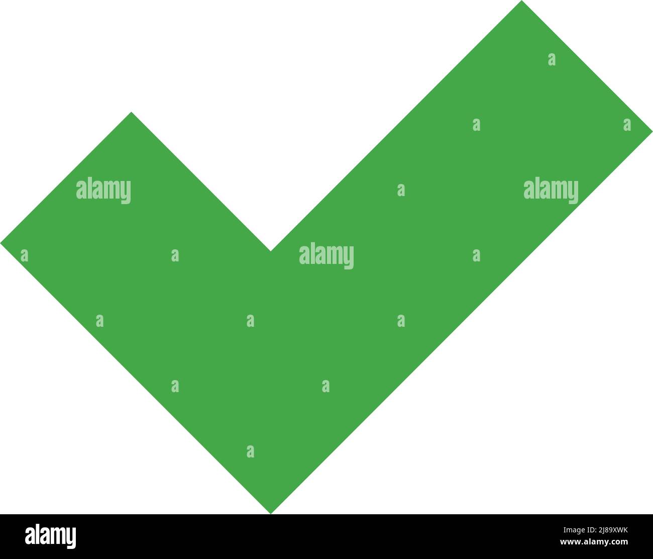 Green check mark. Flat design vector. Editable vector Stock Vector ...