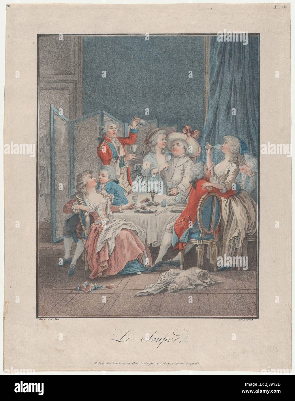 The Supper, 1787-93 Stock Photo - Alamy