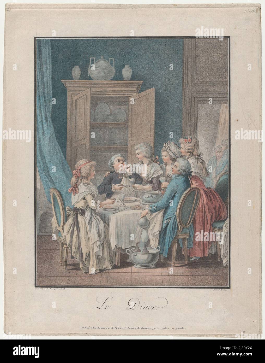 18th century dining table and meal hi-res stock photography and images ...