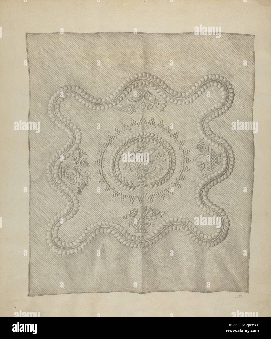 Stuffed Quilt, c. 1939 Stock Photo - Alamy