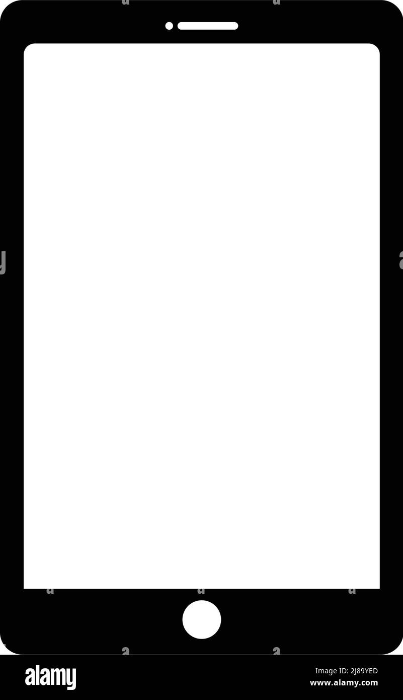 Smartphone icon isolated on transparent background. Editable vector ...