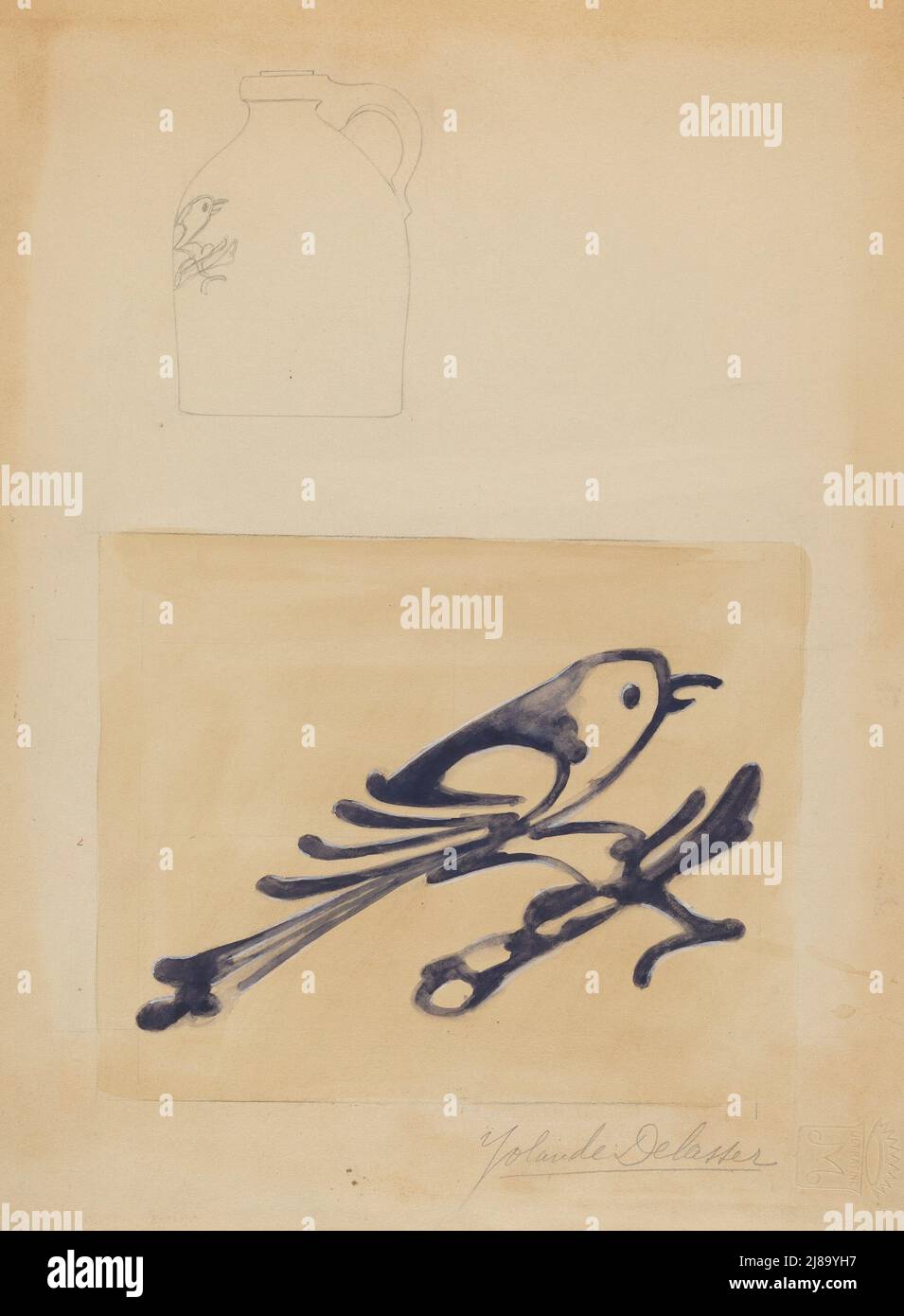 Graphite and some heightening on paperboard hi-res stock photography ...