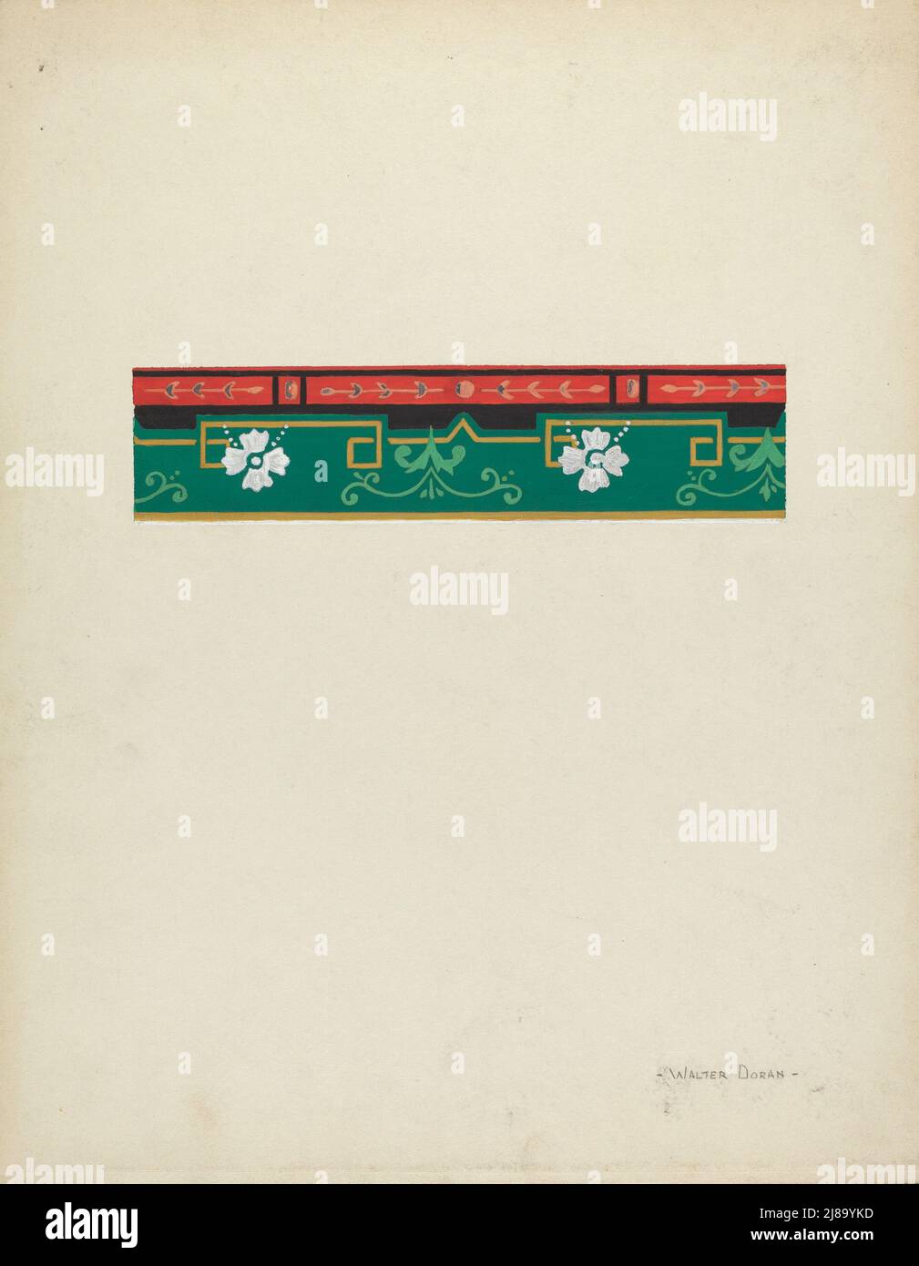 Wallpaper Border, c. 1940 Stock Photo - Alamy