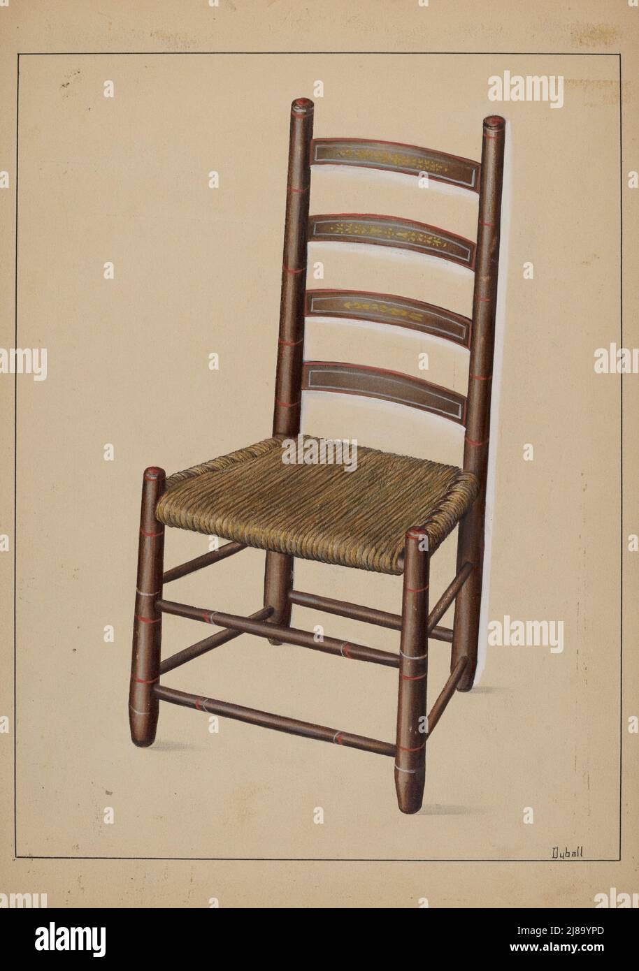 Ladder back chair hi-res stock photography and images - Alamy