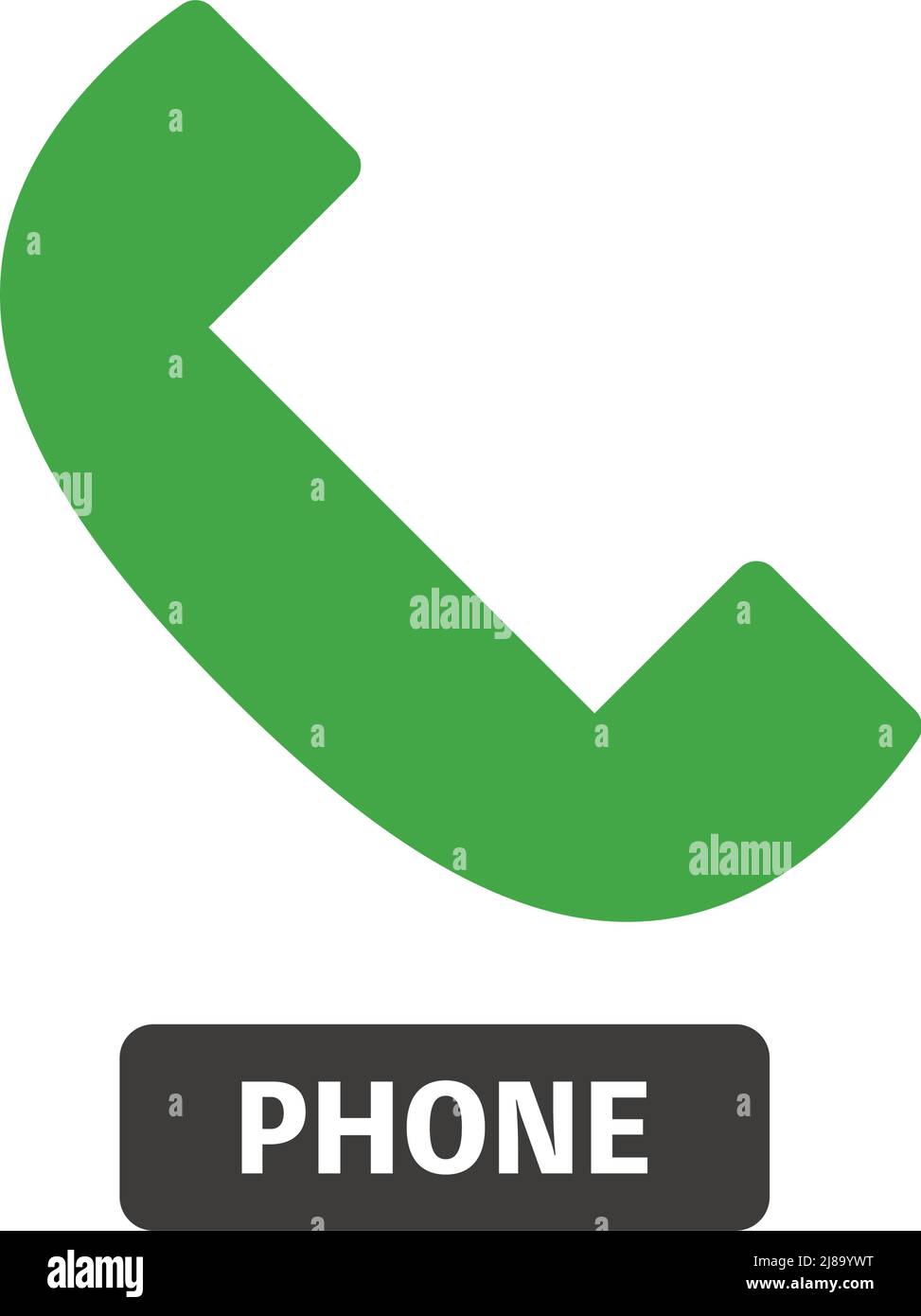 Green cell phone icon. Editable vector Stock Vector Image & Art - Alamy