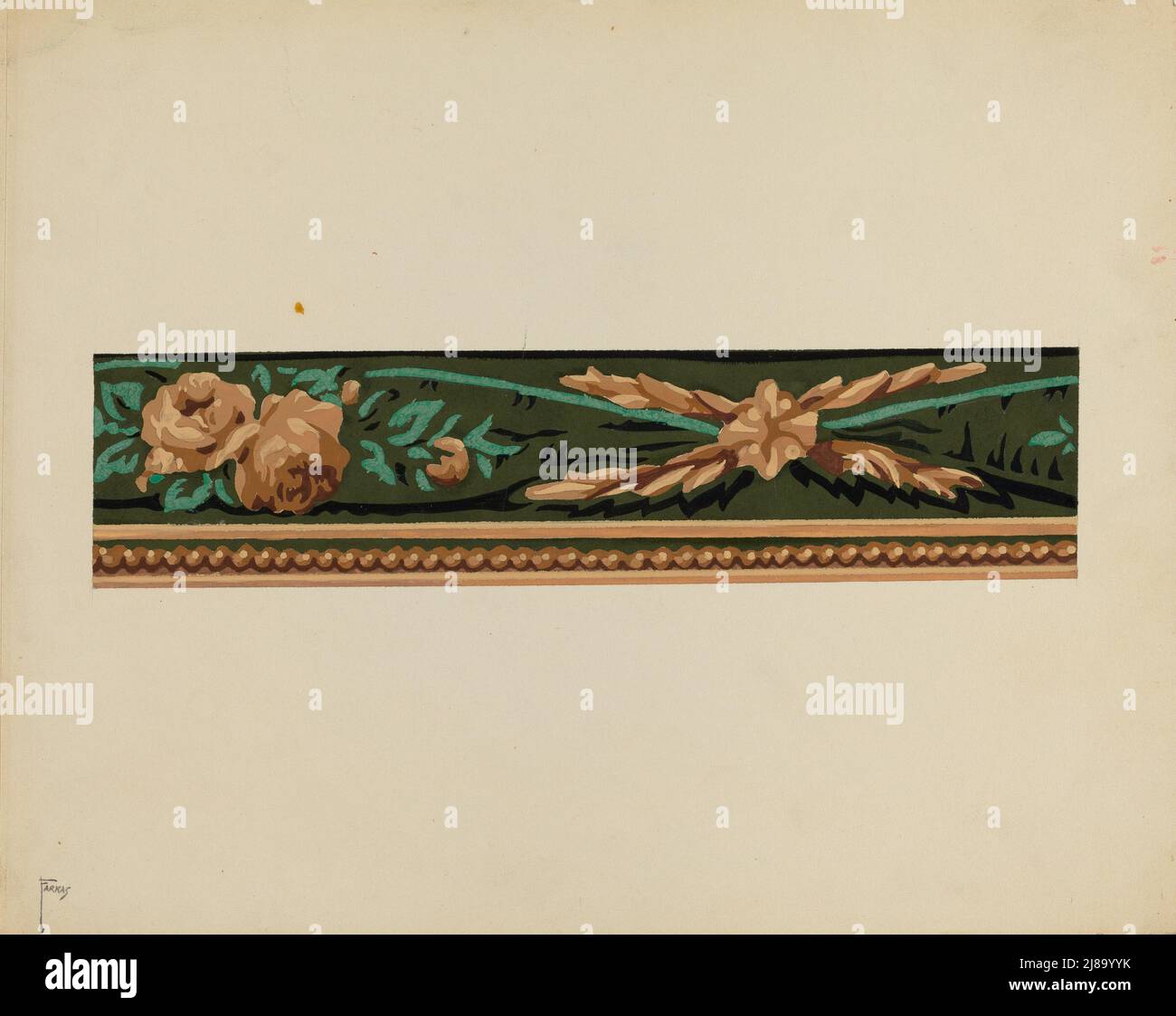 Wall Paper Border, c. 1937 Stock Photo - Alamy