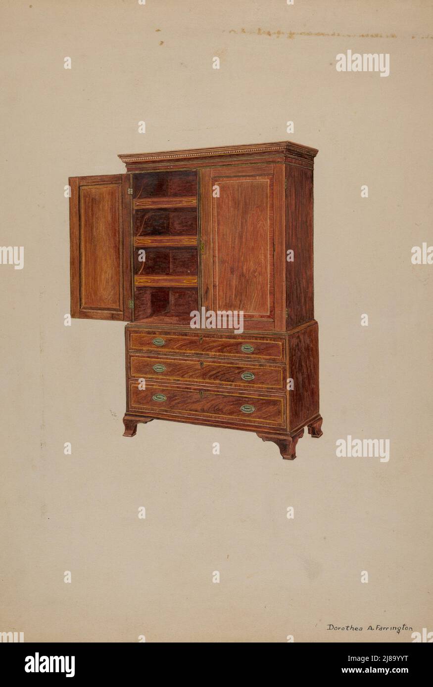 Linen Press, 1935/1942 Stock Photo - Alamy