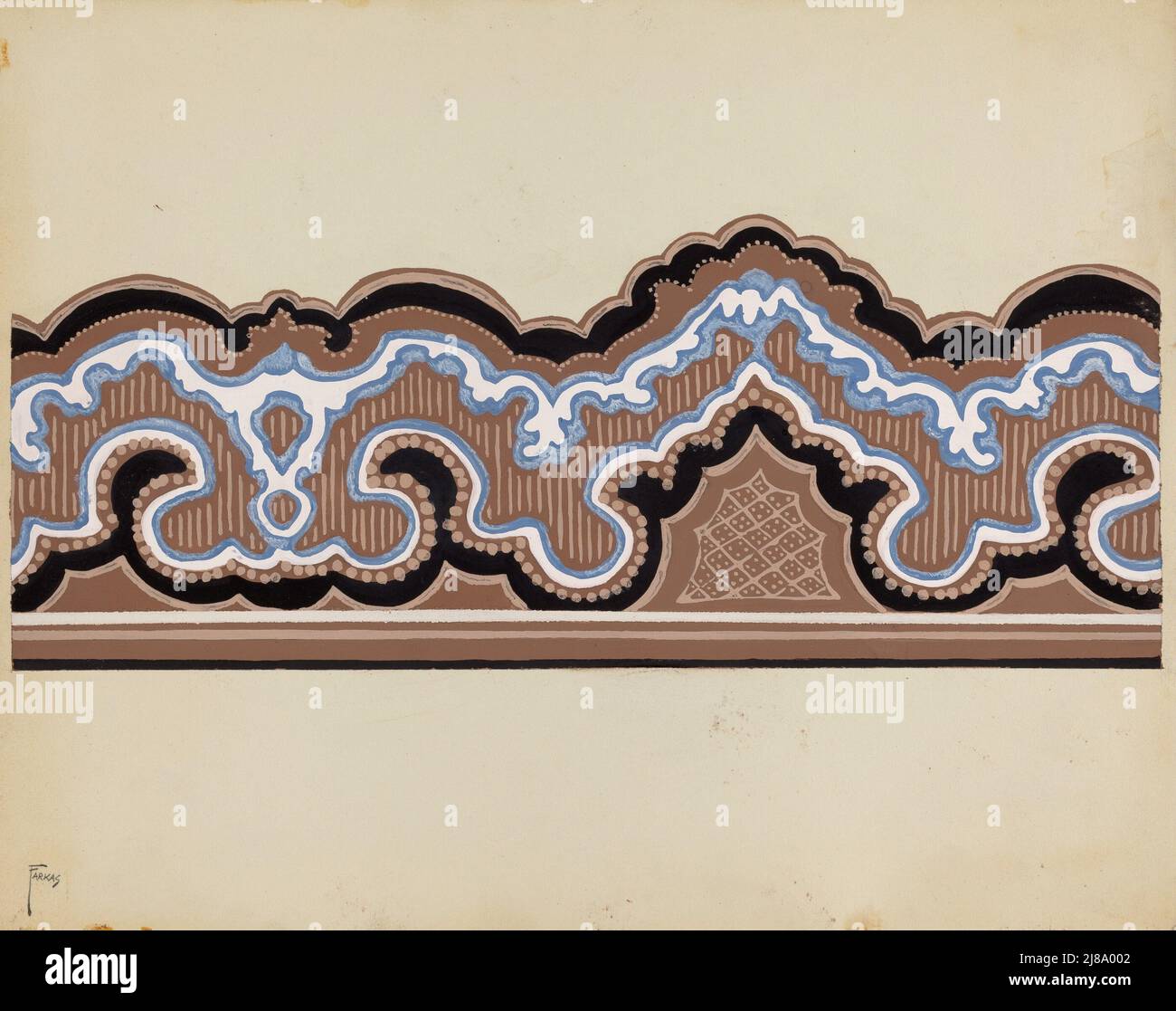 Wall Paper Border, c. 1937 Stock Photo - Alamy